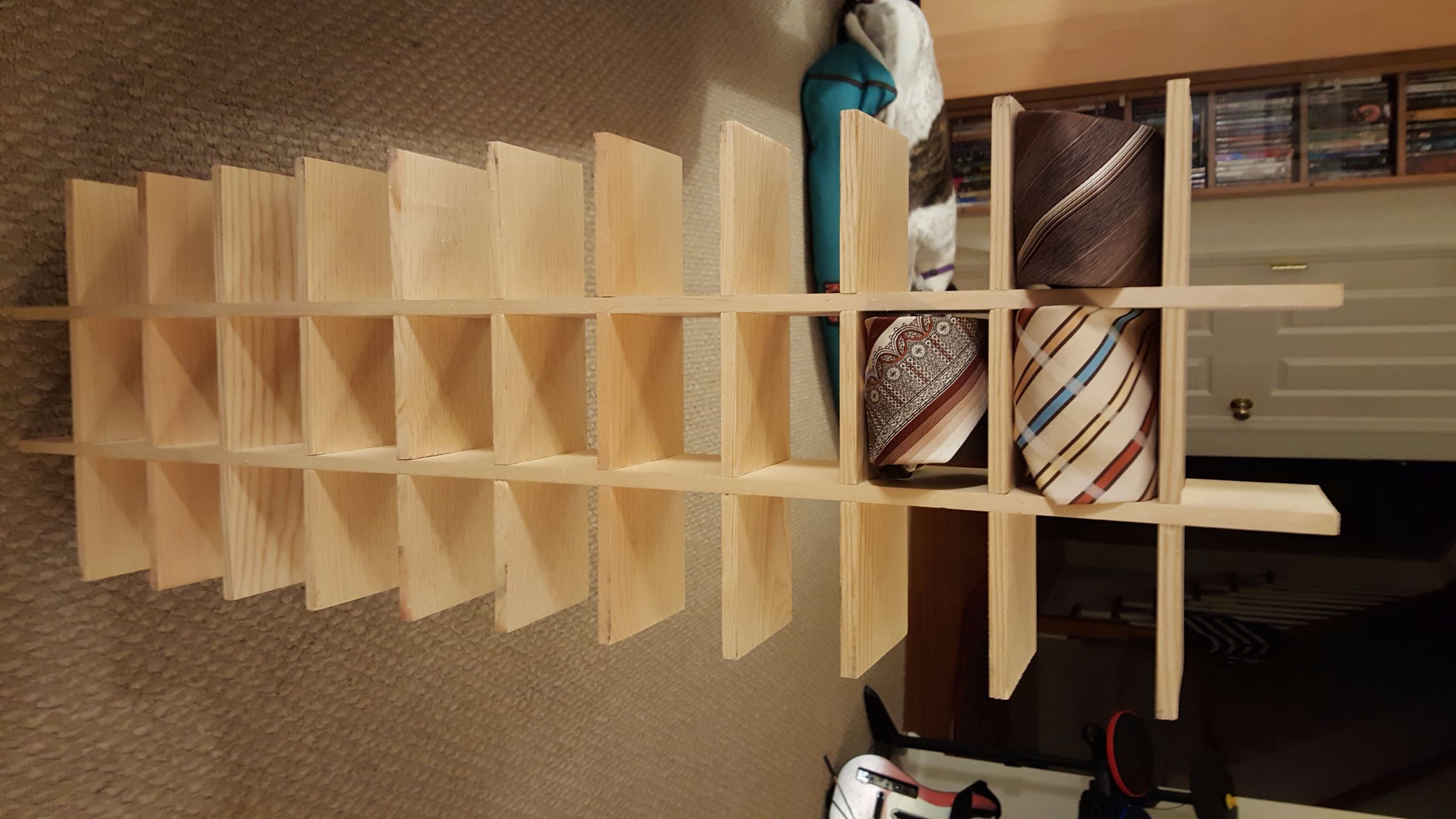 Wall Mount Rolled Neck Tie Display : 4 Steps (with Pictures ...