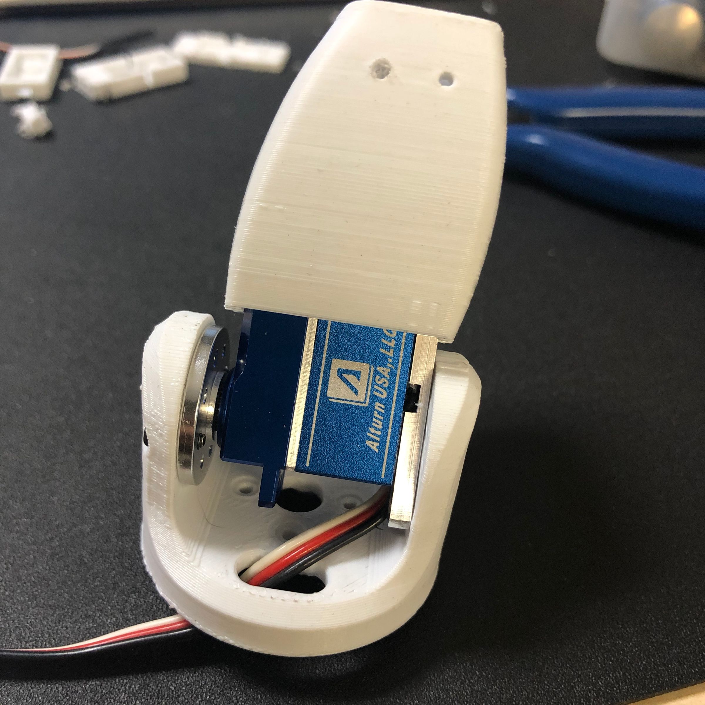 Add Idler (2nd Axis Mounting Point) on Micro Servos for Robotic ...