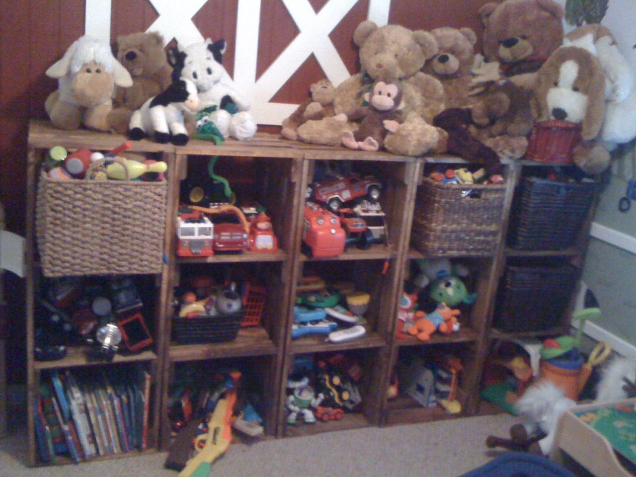 Modular Wood Crate Playroom Storage : 4 Steps (with Pictures ...