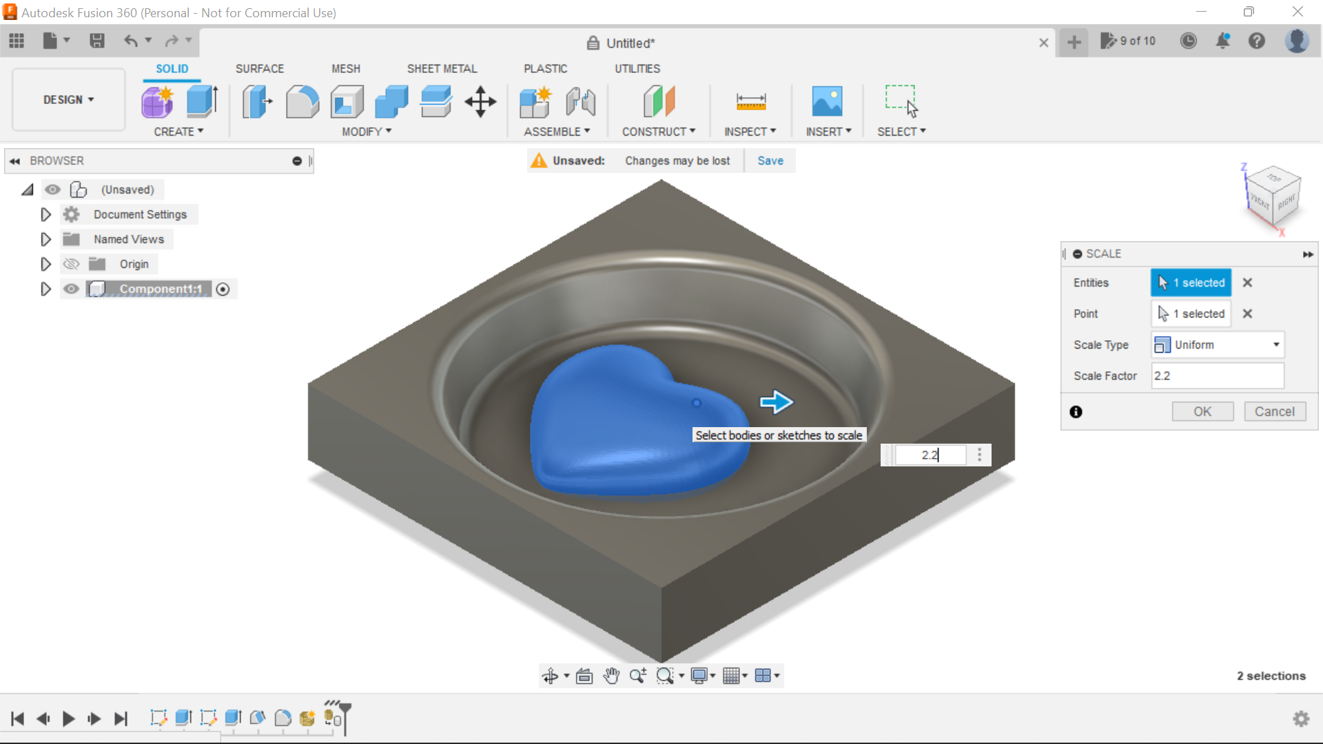 2 Hearts in Oak Flooring Off-Cut With Fusion 360 : 7 Steps (with ...