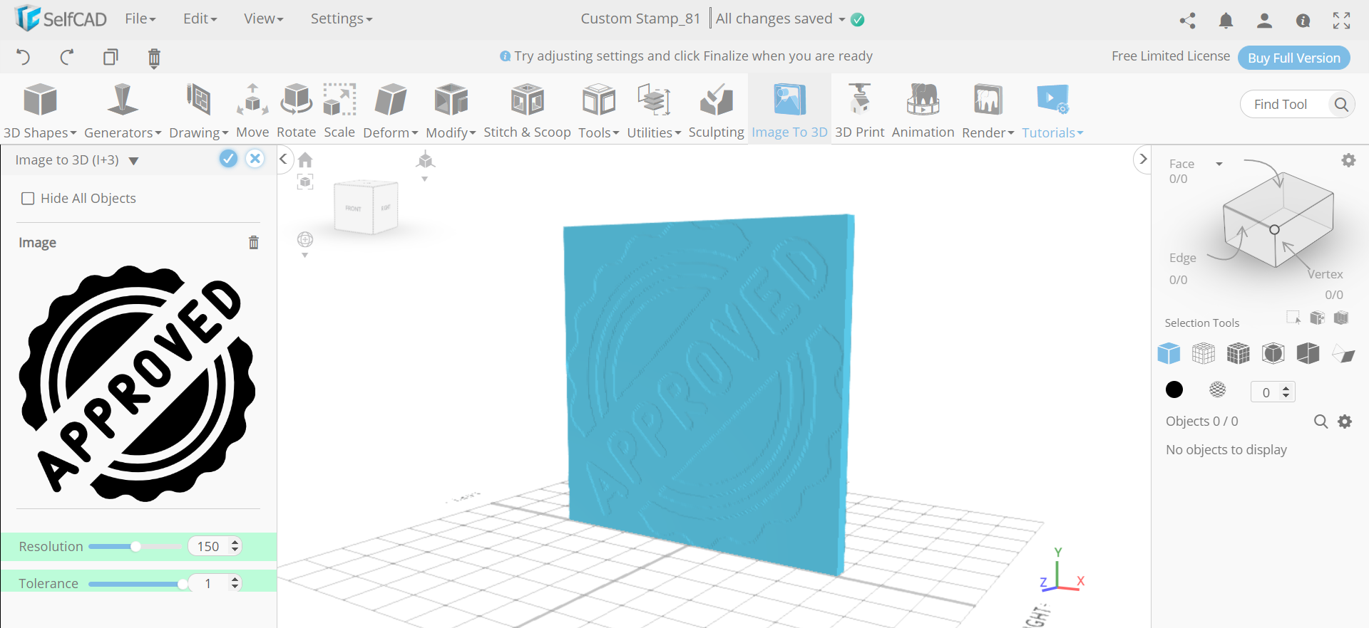 HOW TO CREATE a 3D CUSTOM STAMP USING 3D MODELLING SOFTWARE : 7 Steps ...