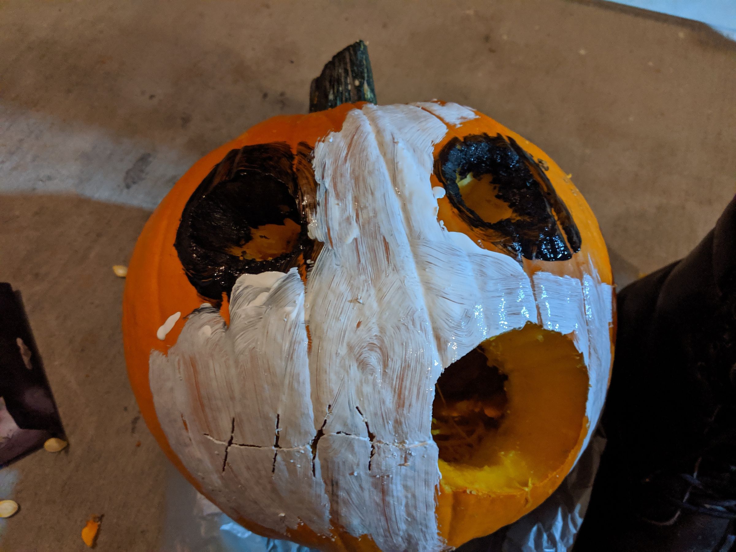 Ghostbusters Painted Pumpkin