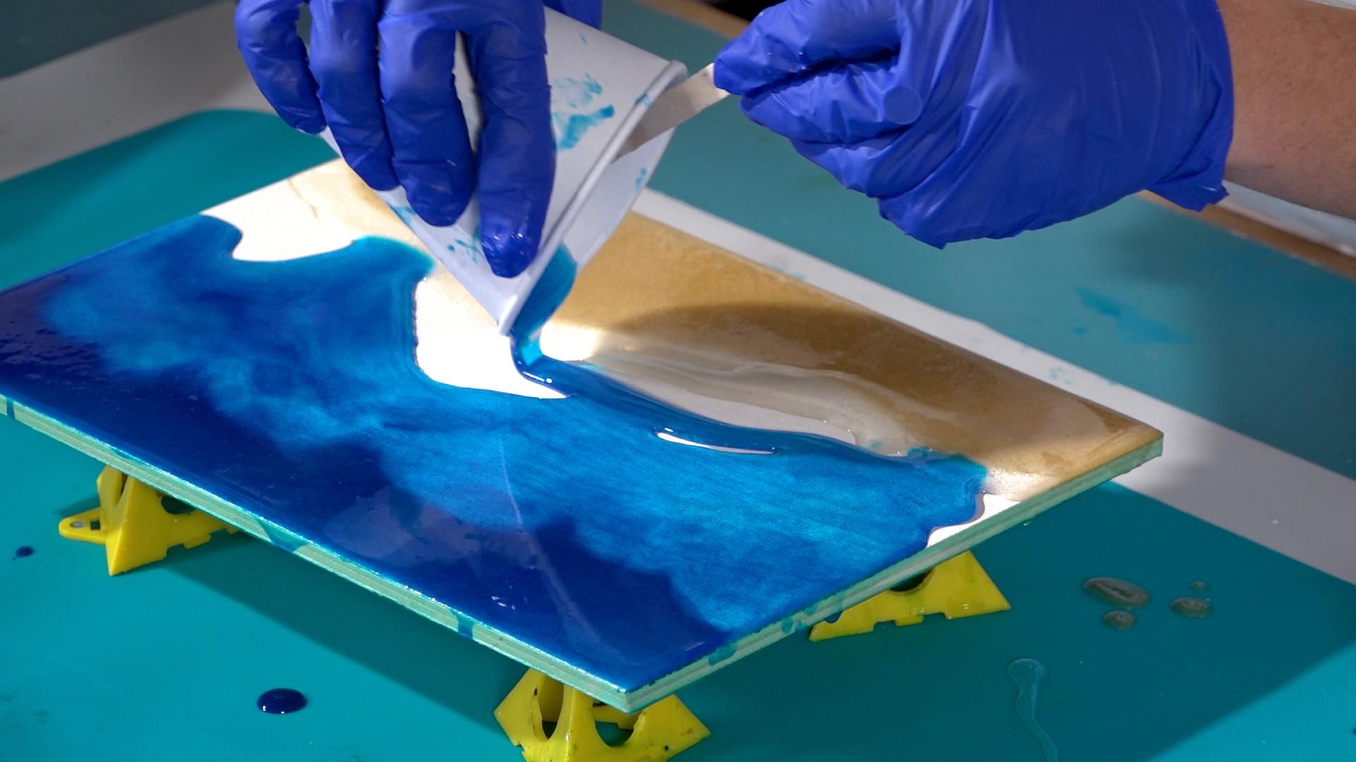 How to Create Two Pieces of Ocean Inspired Resin Art Work! : 8 Steps ...