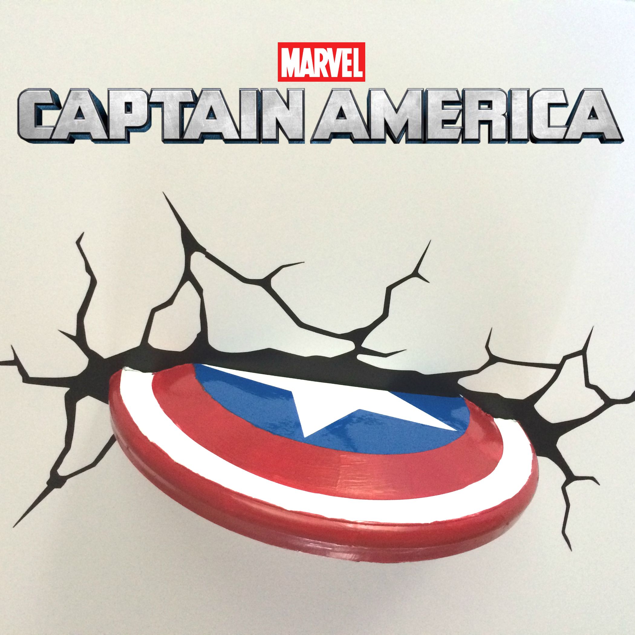 Captain America Shield Wall Decoration : 5 Steps (with Pictures ...