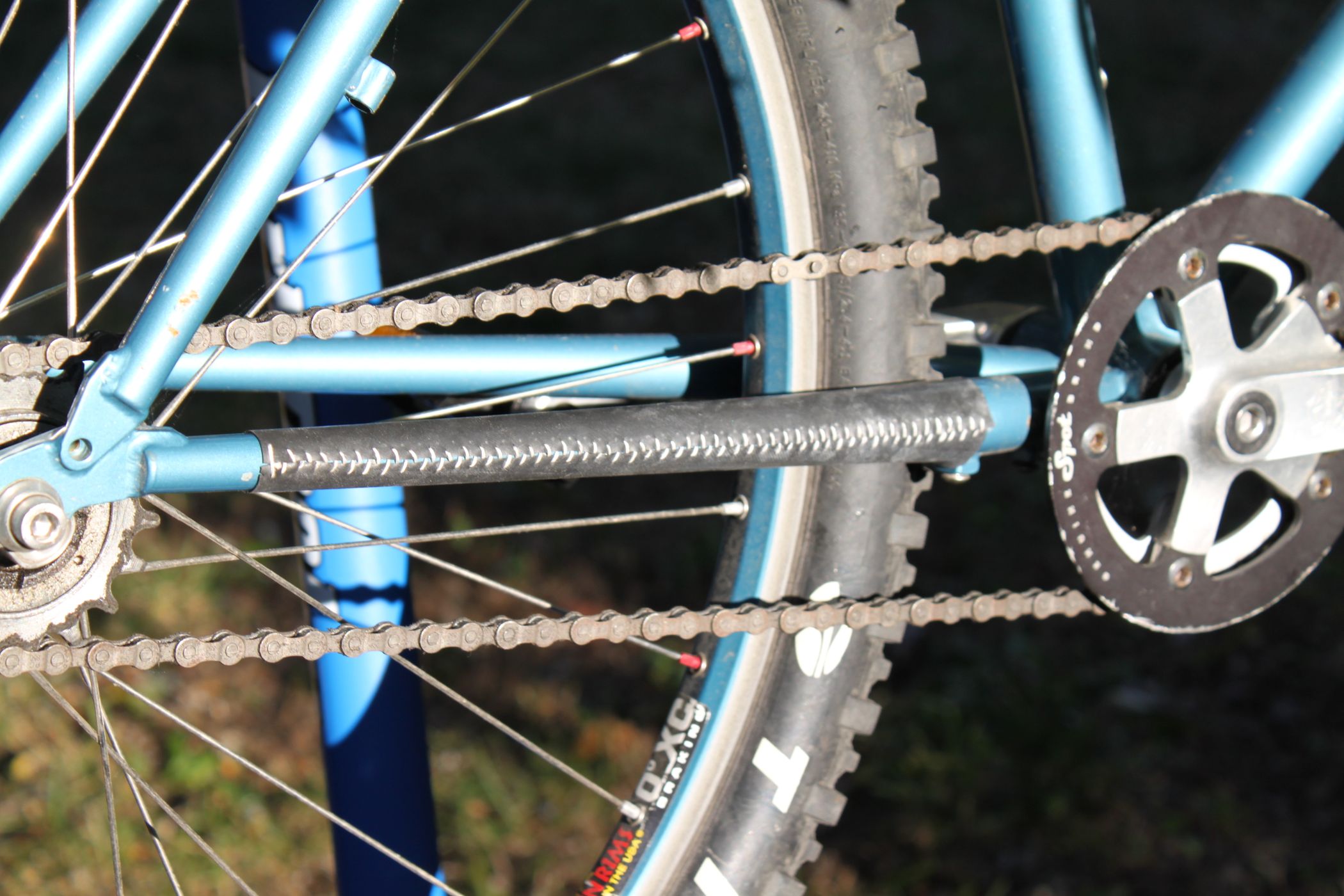 Sewn Bike Innertube Chainstay Protector : 7 Steps (with Pictures ...