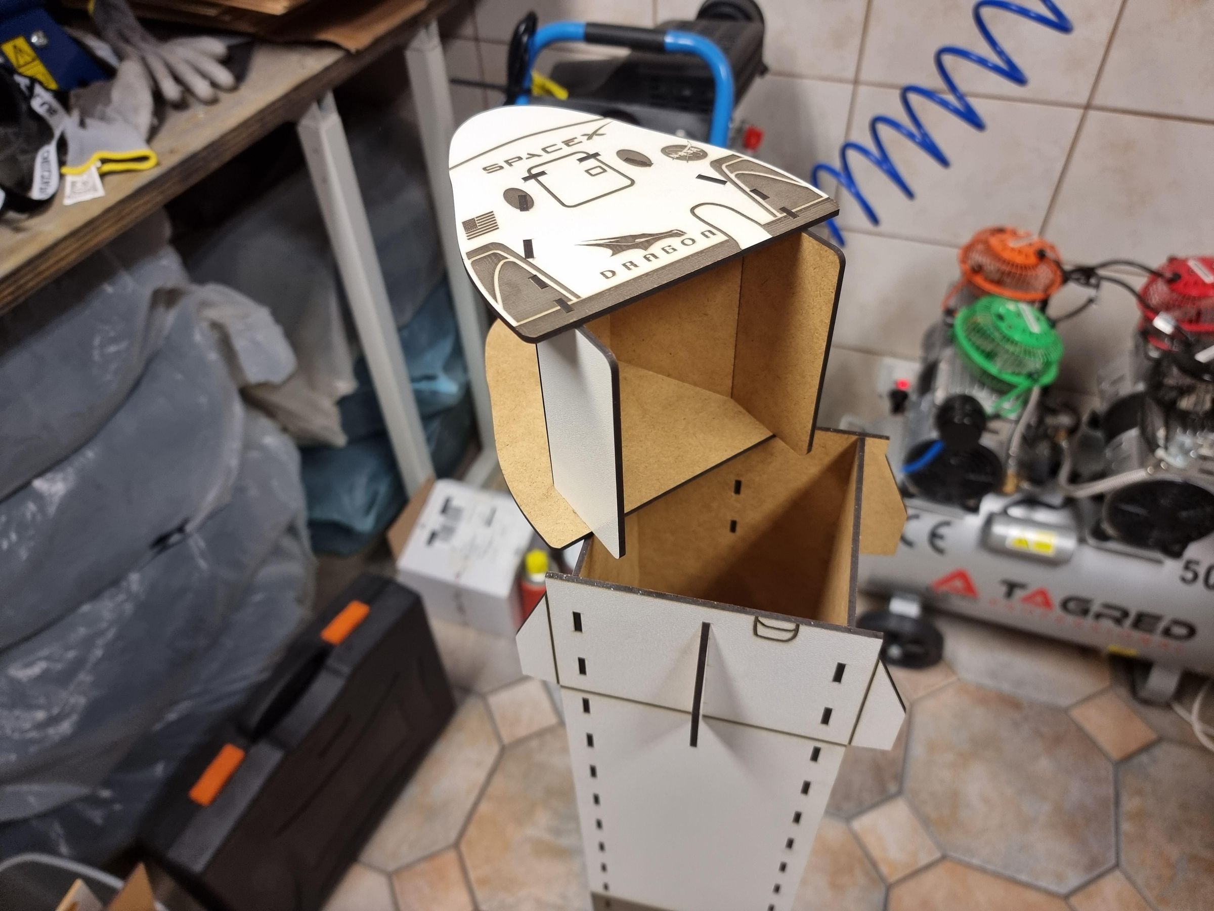 Falcon 9 Socks Dispenser, With Dragon and Doge on Board! : 11 Steps ...