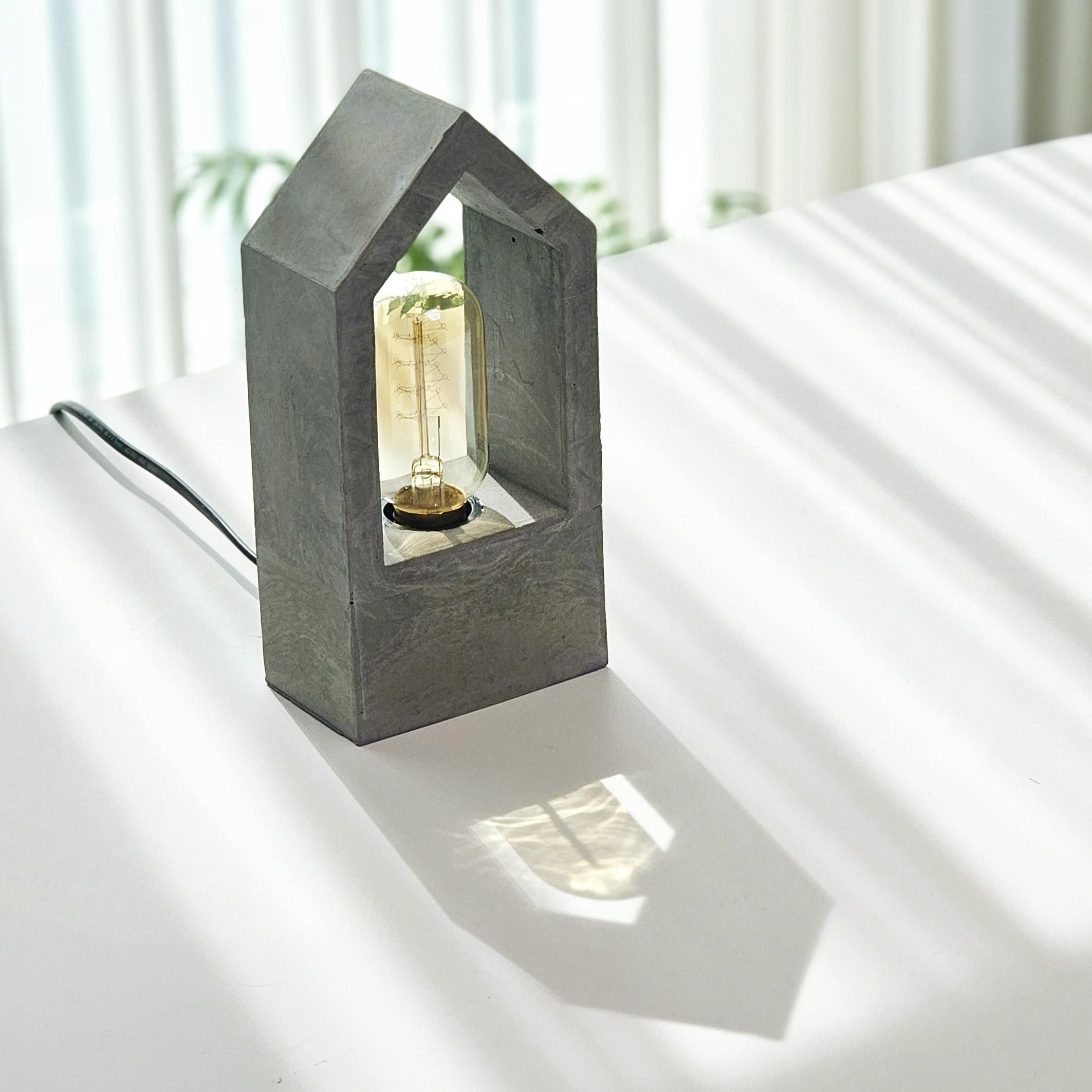 How to Make a House Shaped Lamp Using Concrete : 6 Steps (with Pictures ...