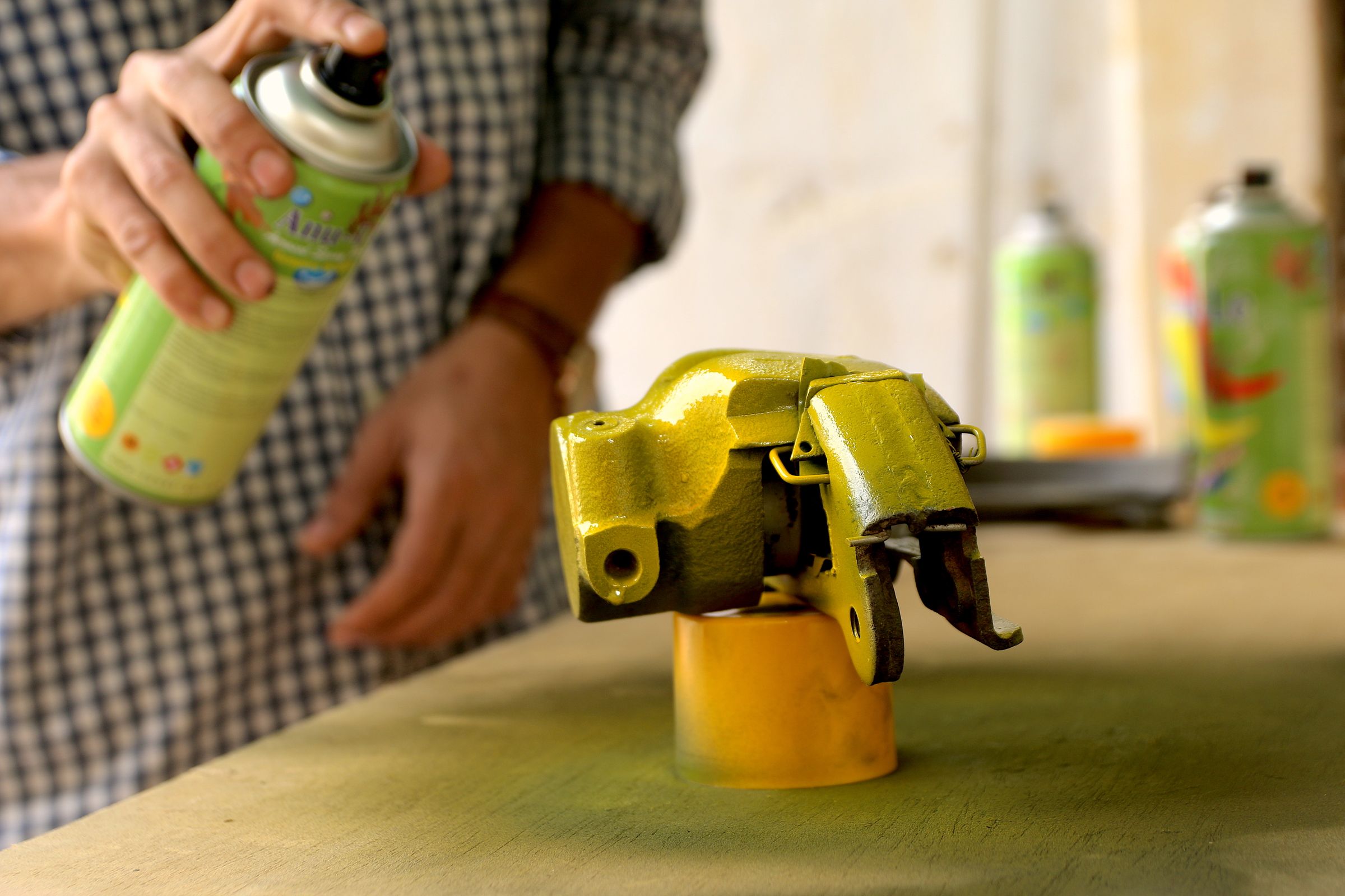 DIY Shock Absorber Stool : 9 Steps (with Pictures) - Instructables