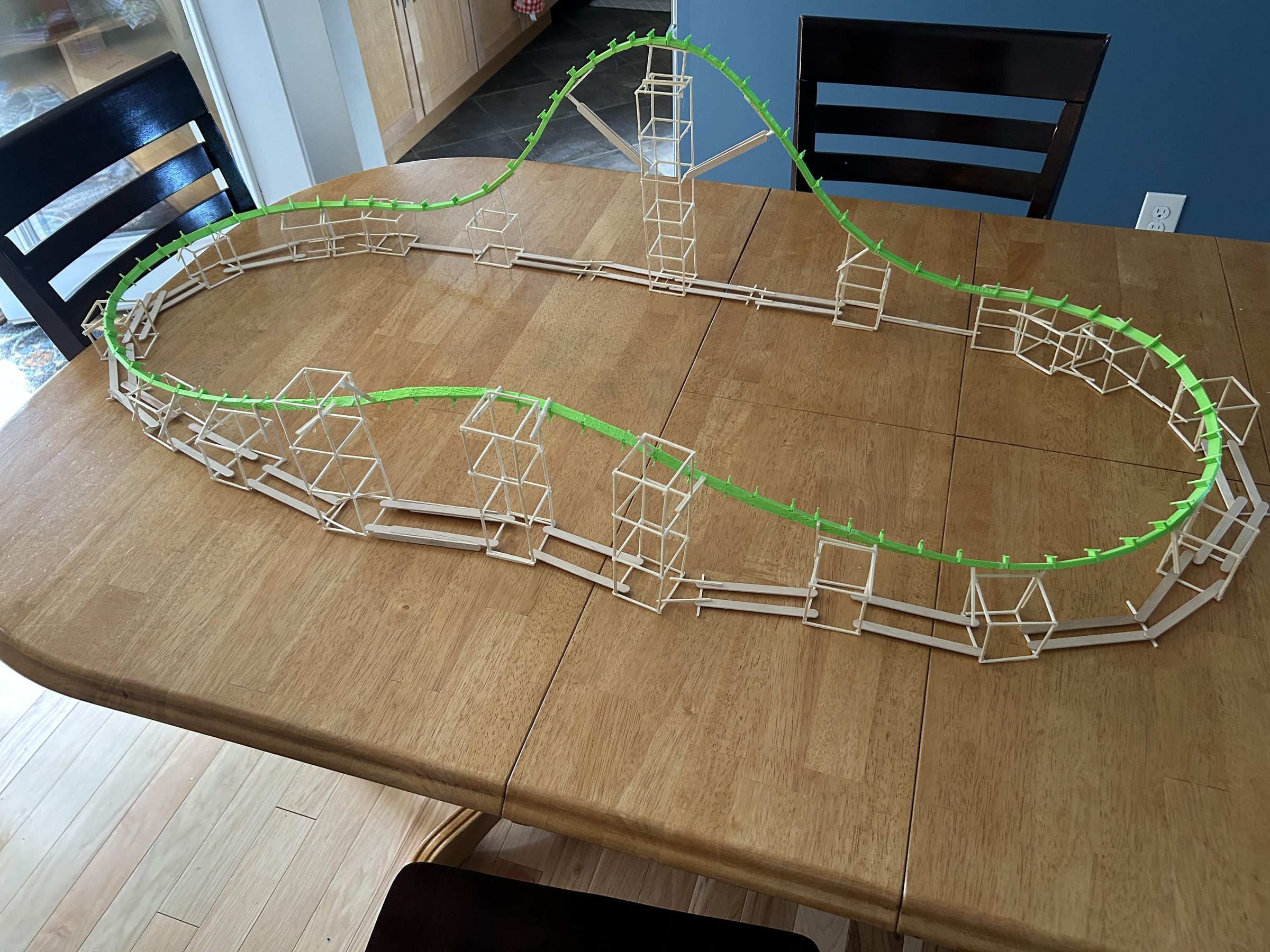 Roller Coaster Track and Structure Model : 9 Steps (with Pictures ...