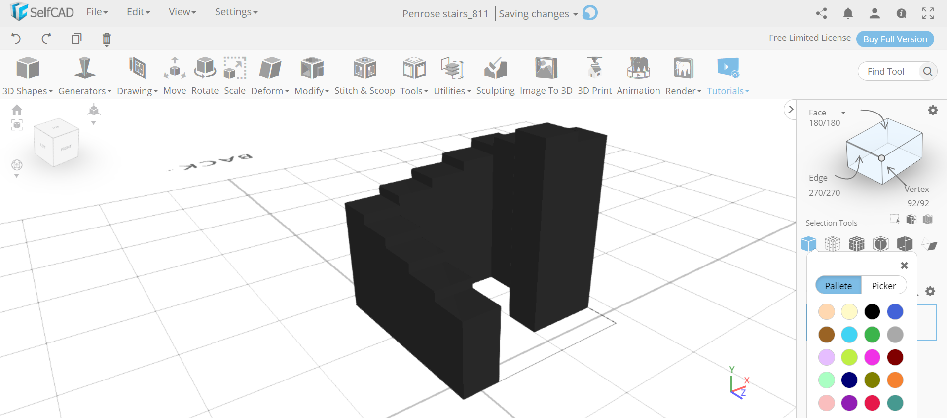 HOW TO CREATE a 3D PENROSE STAIRS IN 3D MODELLING SOFTWARE : 6 Steps ...