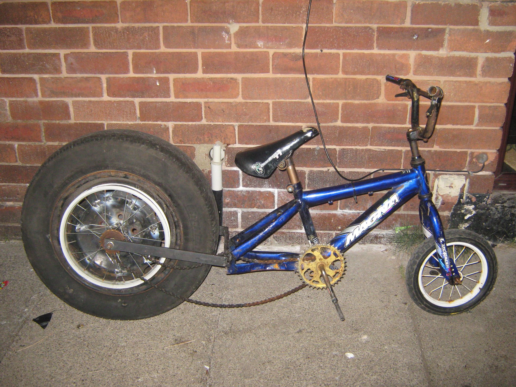 Push Bike With Car Wheel (dragster Look) - Instructables