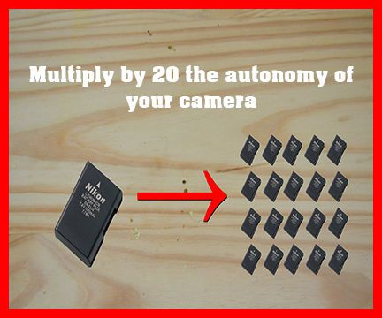 Multiply by 20 the Autonomy of Your Camera : 9 Steps - Instructables