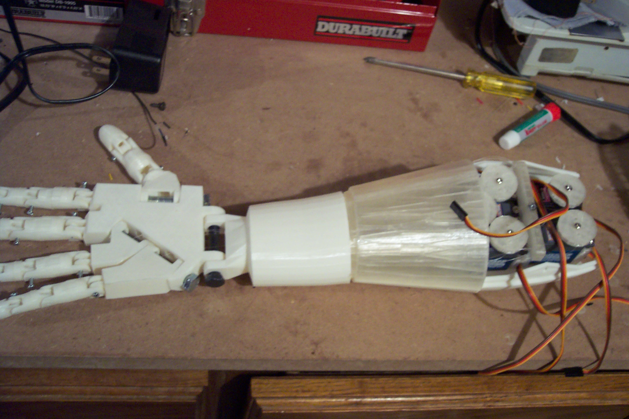 DIY Prosthetic Hand & Forearm (Voice Controlled) : 14 Steps (with ...