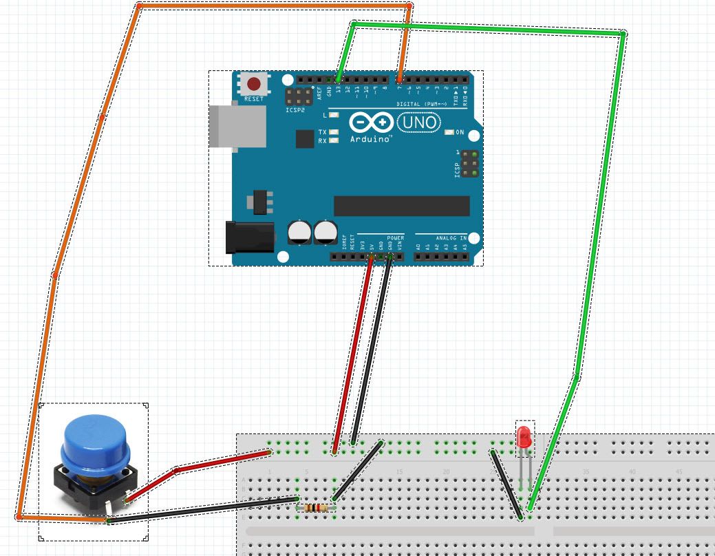 Visuino How to Use a Button As an Input to Control Things Like LED : 6 ...