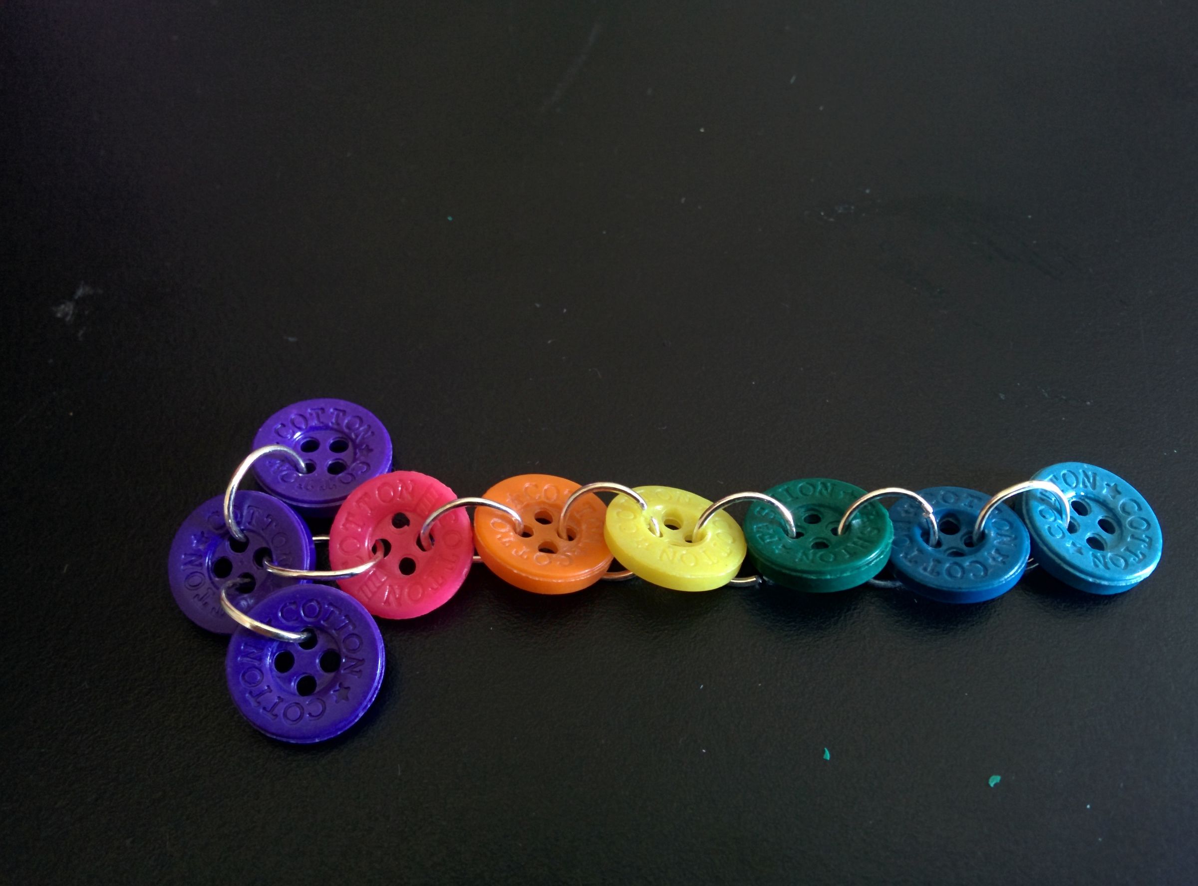 How to Make Rainbow Button Cluster Earrings Easily : 4 Steps (with ...