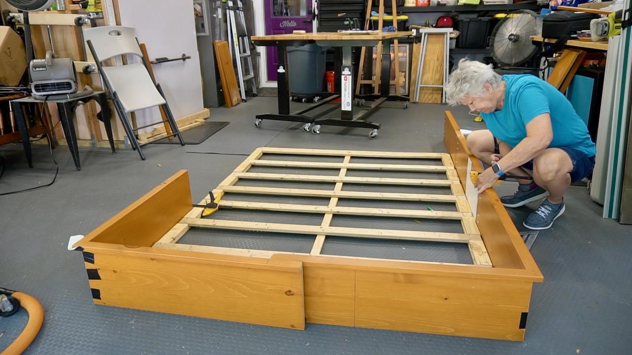 DIY Modern Bed Frame From Old Boxspring : 5 Steps - Instructables