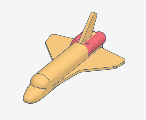 Space Shuttle 3d Shape