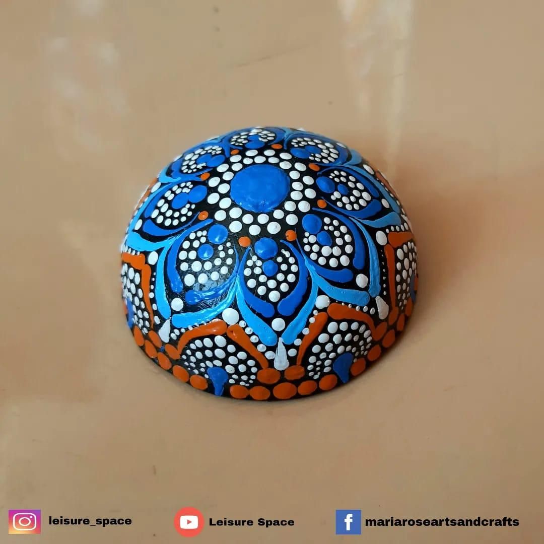 DIY - Paper Weight at Home | Dot Mandala Painting Tutorial | Leisure ...