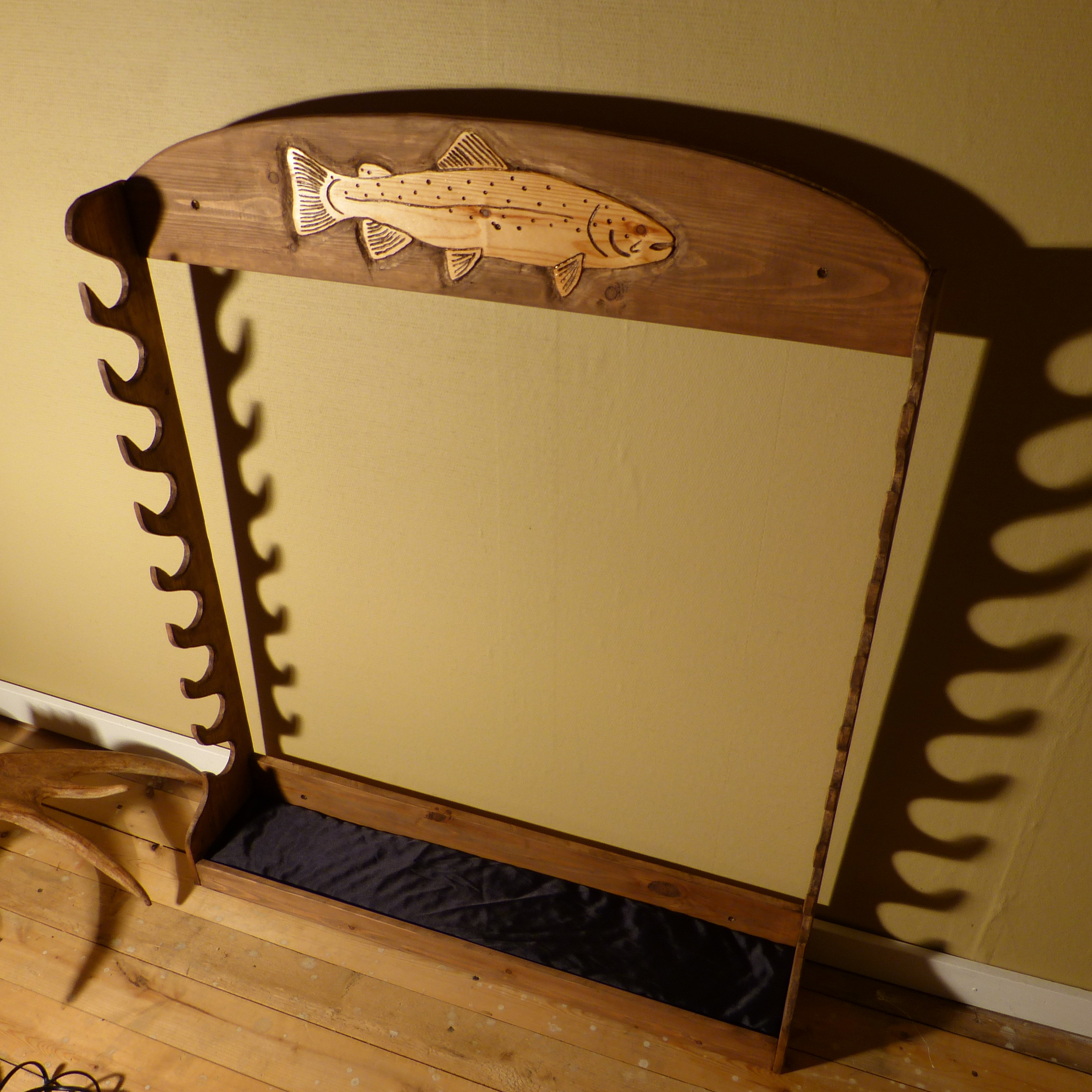 DIY Fishing Rod Storage Rack , Wallmounted : 15 Steps (with Pictures ...