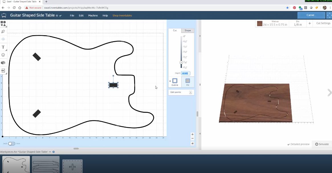 Guitar Shaped Side Table : 4 Steps (with Pictures) - Instructables