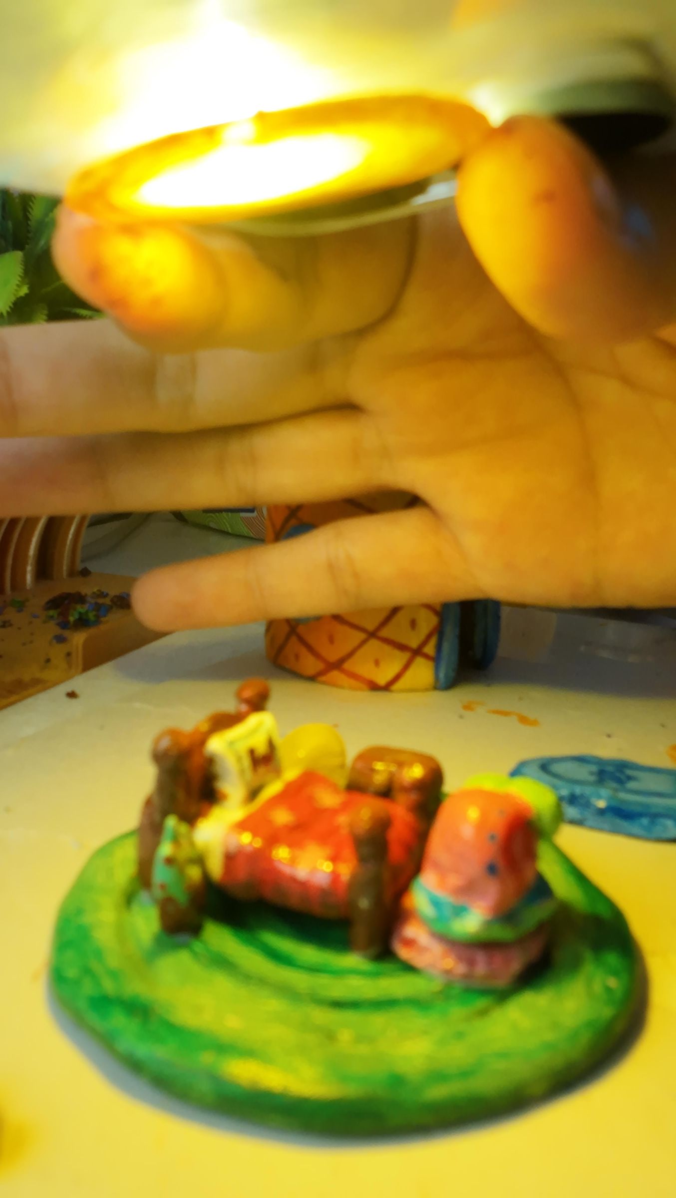 Miniature SpongeBob Pineapple House Interior & Exterior | Handmade ...