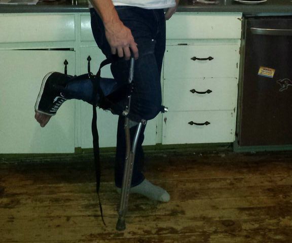 Peg Leg From Old Crutches : 7 Steps - Instructables