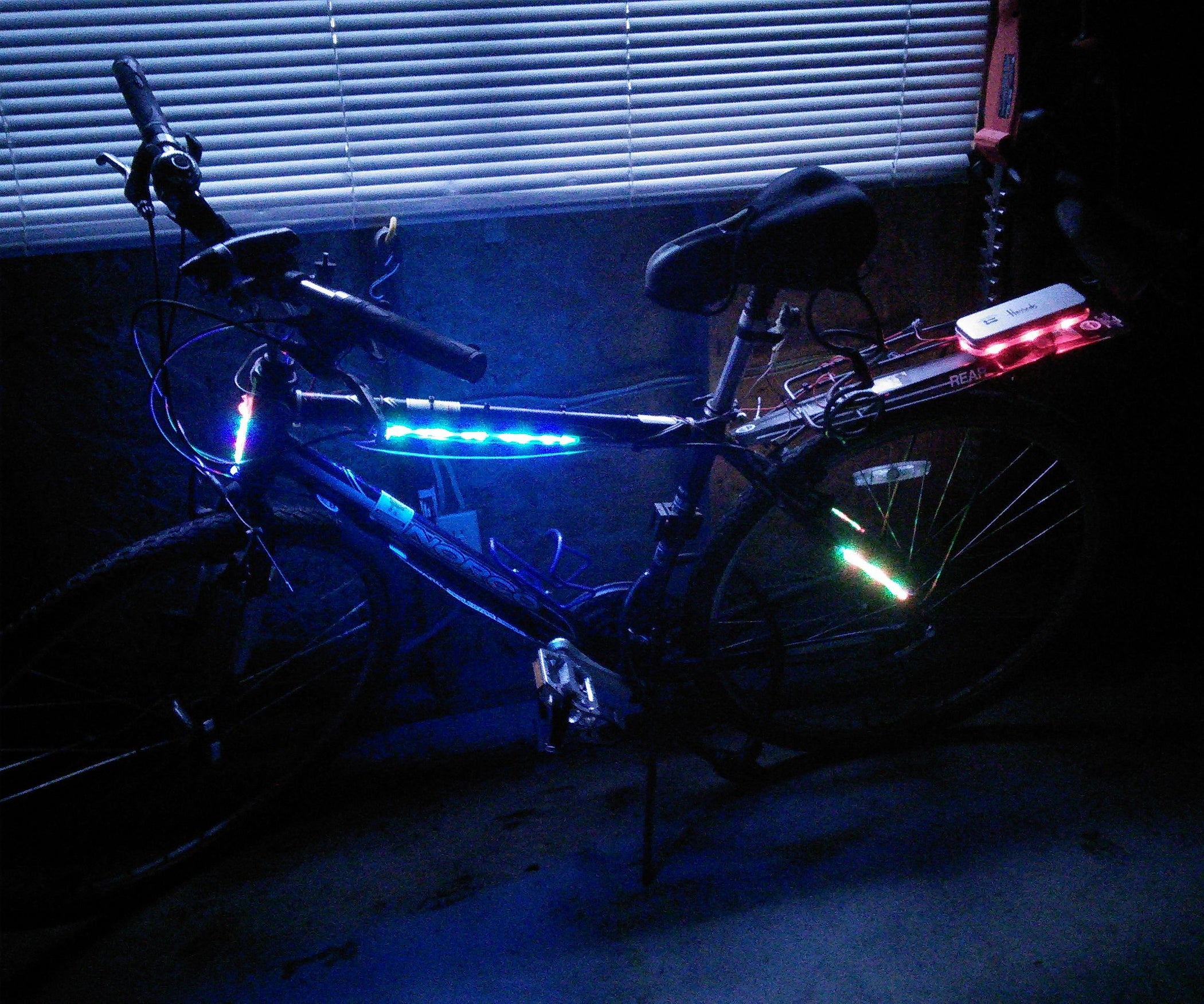 Multi-coloured Bicycle Frame Lights : 19 Steps (with Pictures ...