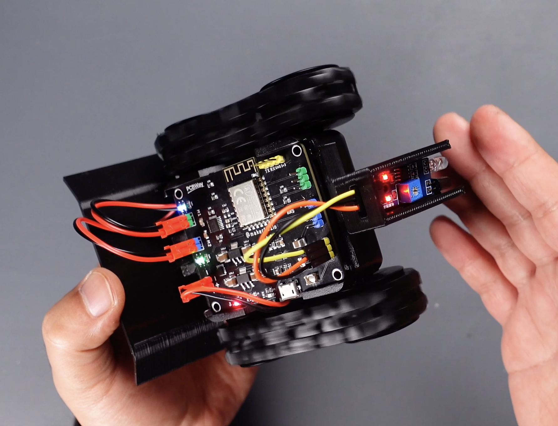 Line Following - Obstacle Avoiding - Drawing Robot (ESP8266 Dual DC ...