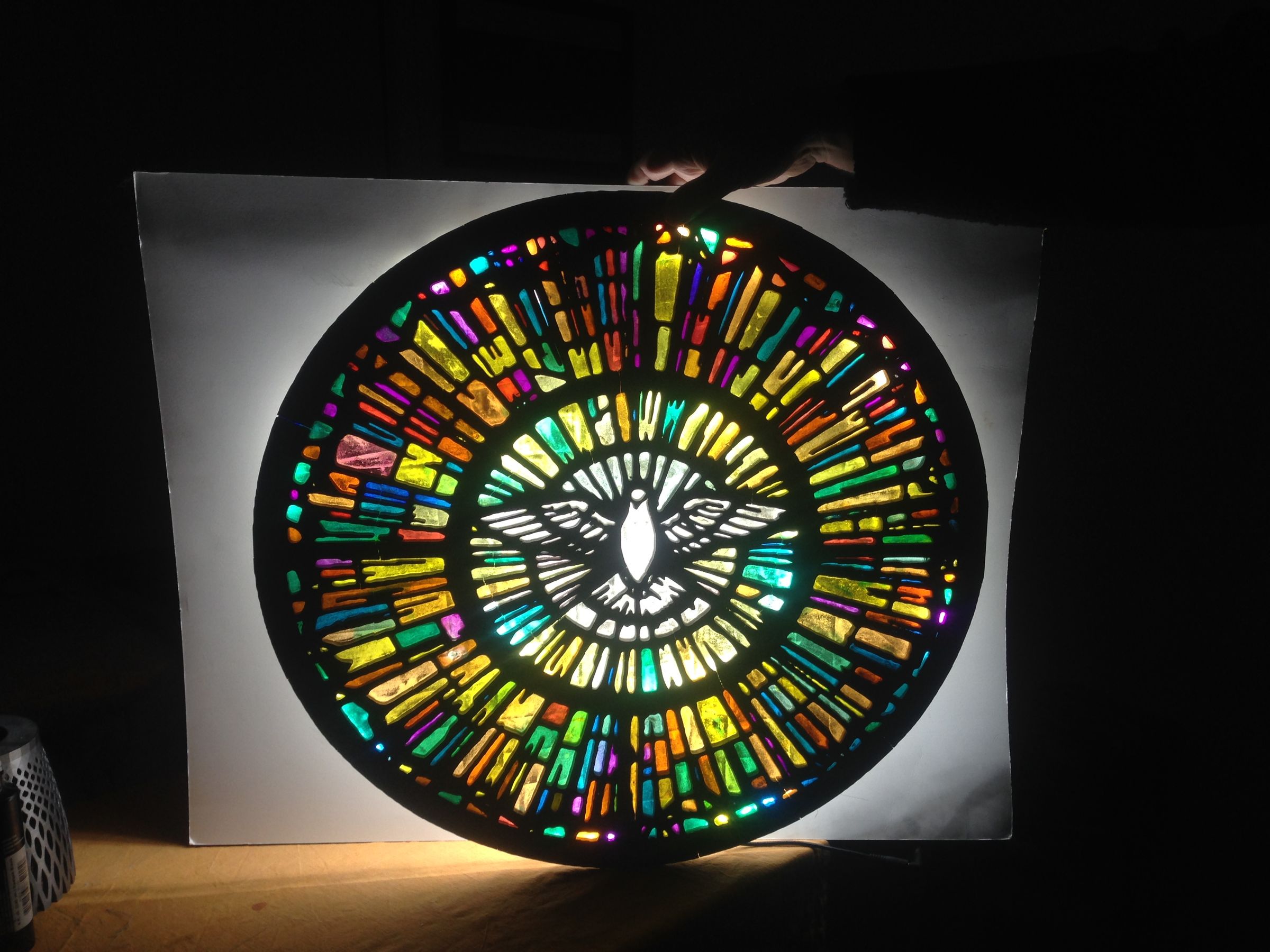 3D Printed Stained Glass Light Decoration : 8 Steps (with Pictures ...
