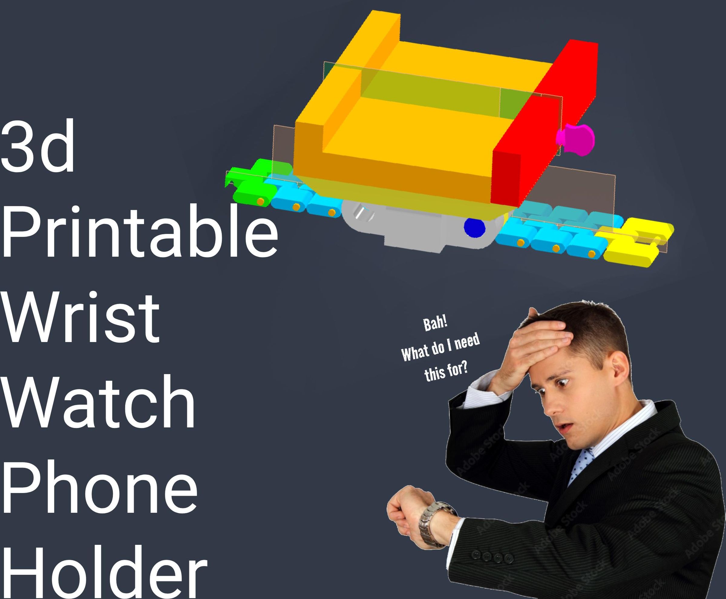 3d Printable Wrist Phone Holder : 4 Steps - Instructables