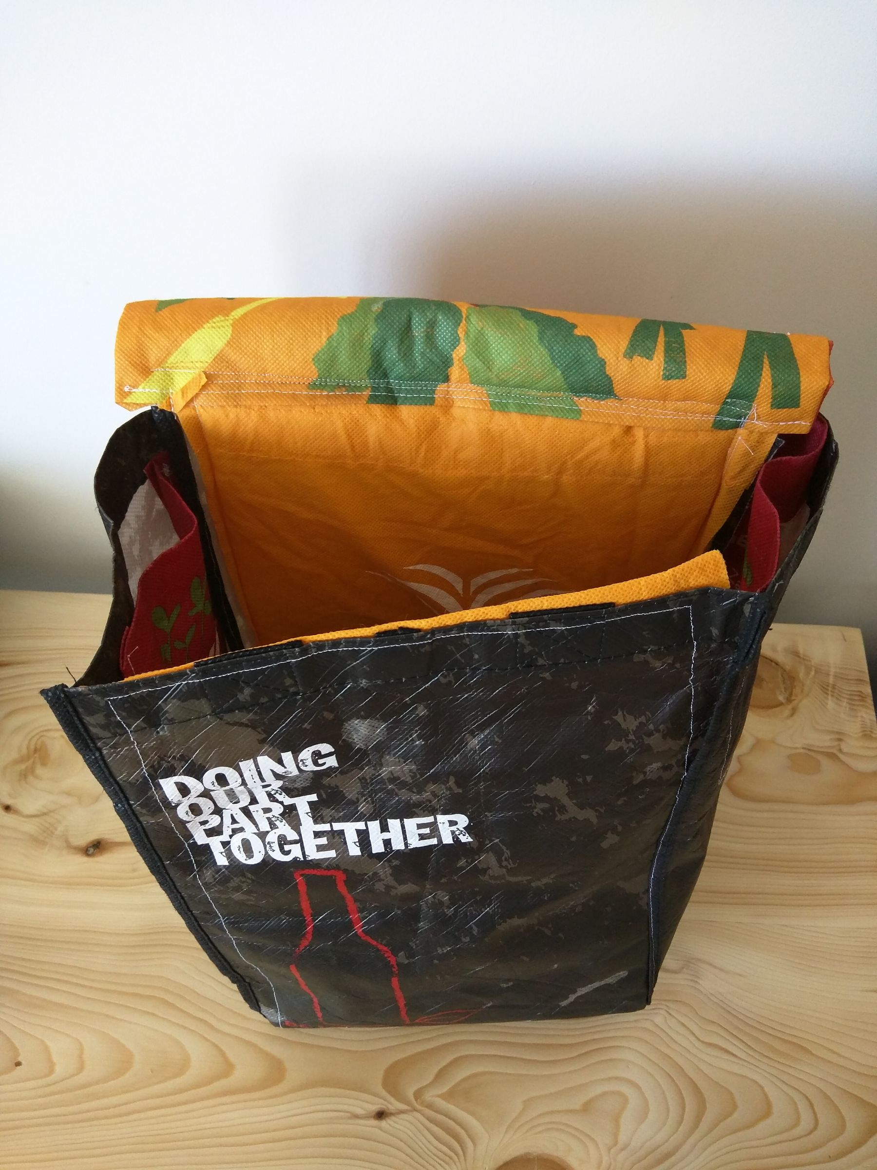 Make a Backpack From Reusable Shopping Bags : 5 Steps (with Pictures ...