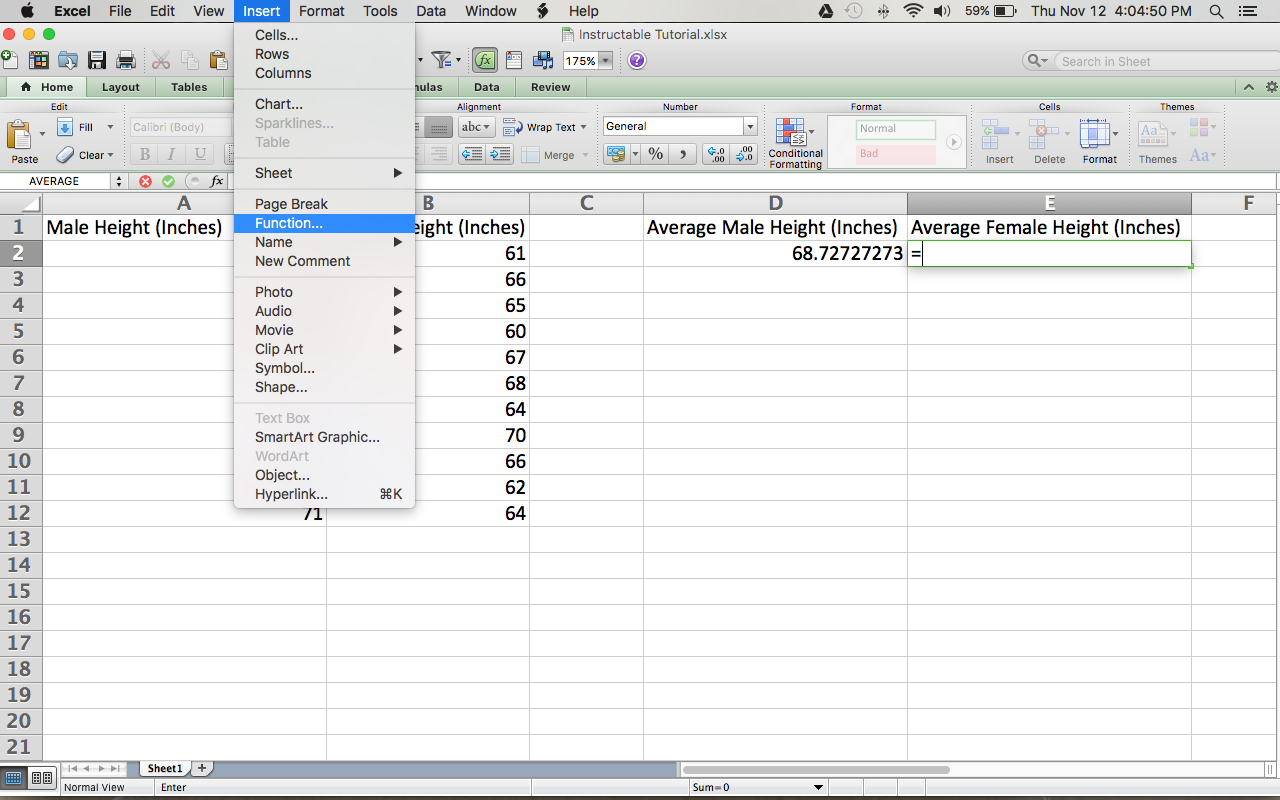 How to Average Data on Excel : 12 Steps - Instructables