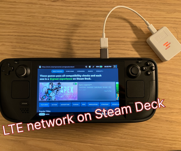 Making Steam Deck Completely Mobile With Cellular LTE (with Pictures ...