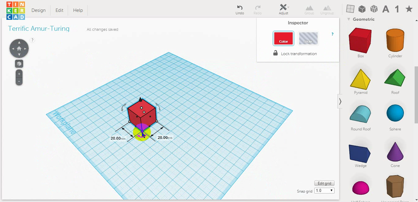 Sphere Trapped in a Cube Modeled With TINKERCAD : 7 Steps - Instructables