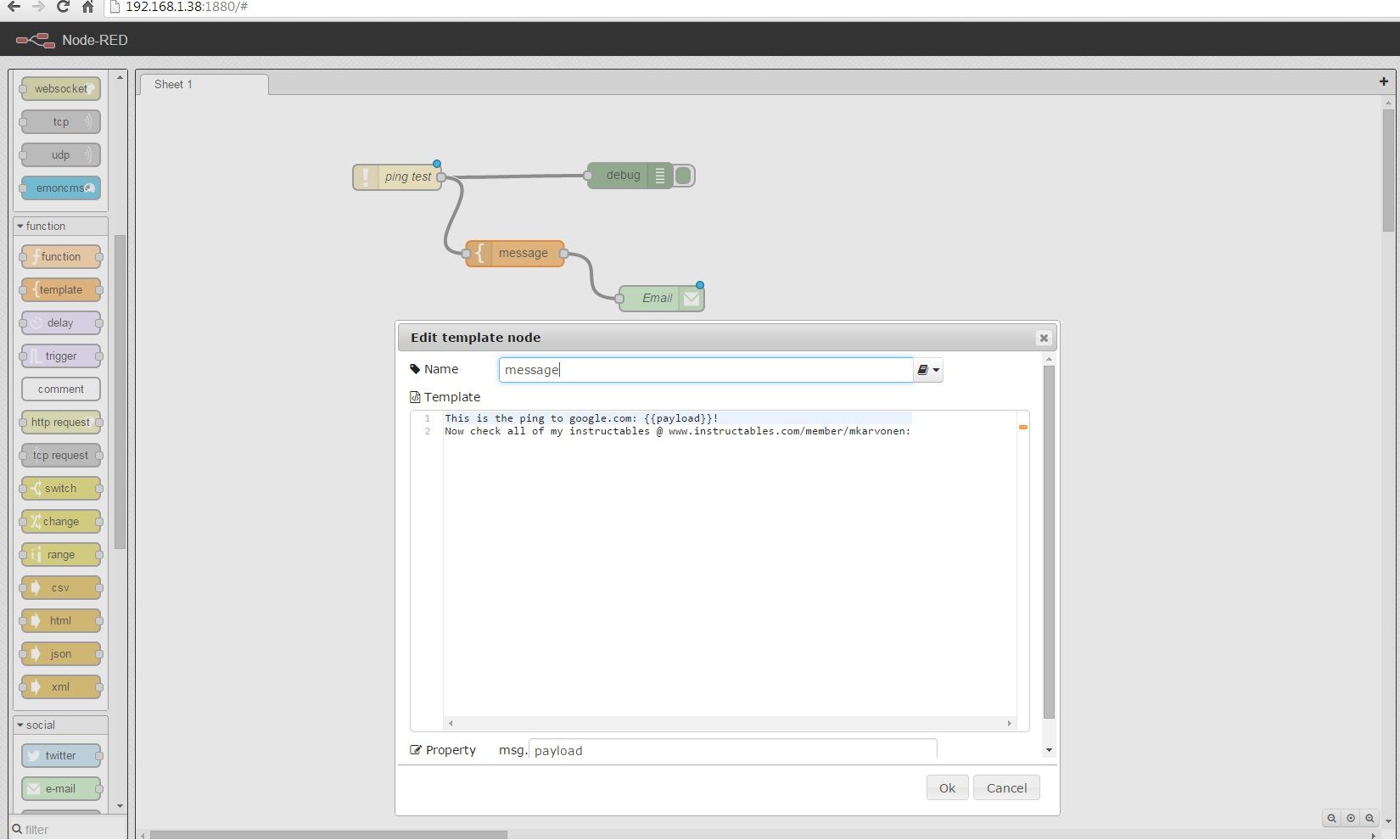 Intel Edison: Simple Coding With Node Red. : 5 Steps - Instructables
