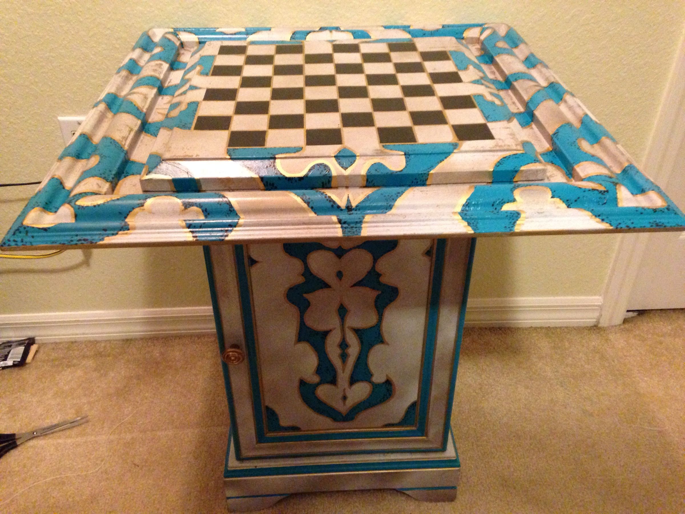 Secret Compartment in Chess Table With 9 Move Combo Key !!! : 7 Steps ...