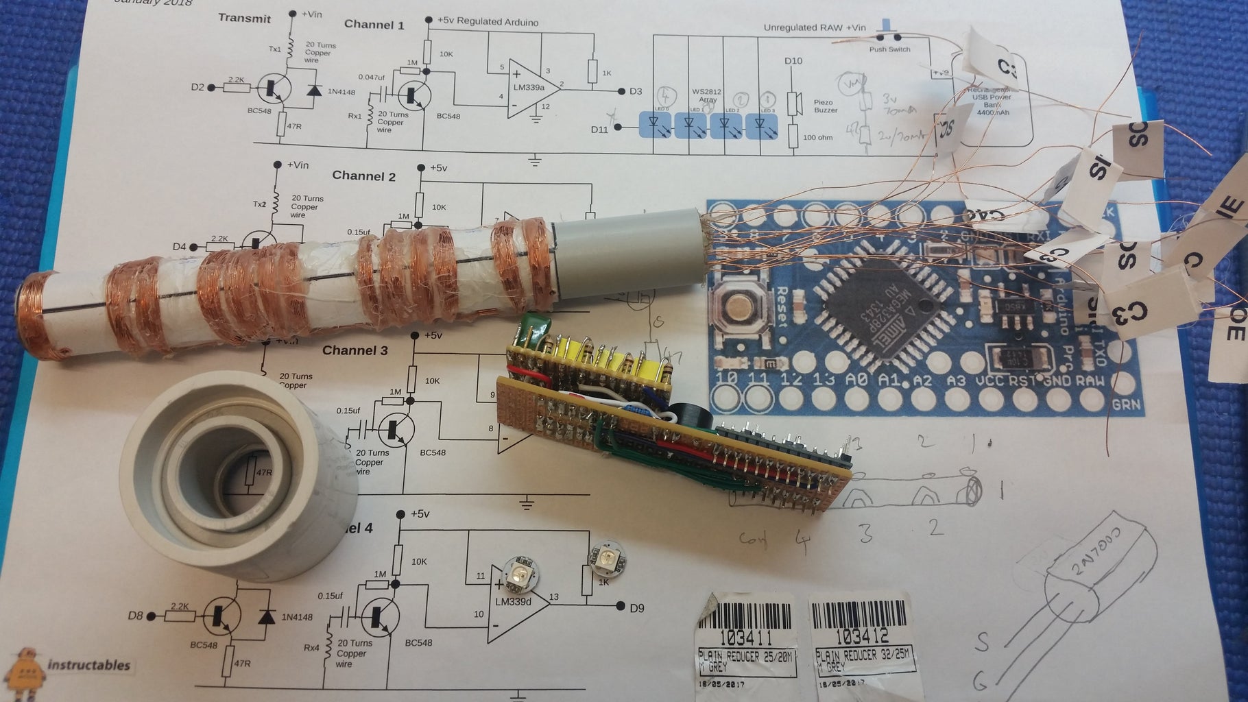 Pin Pointer Metal Detector Arduino 6 Steps With Pictures Instructables