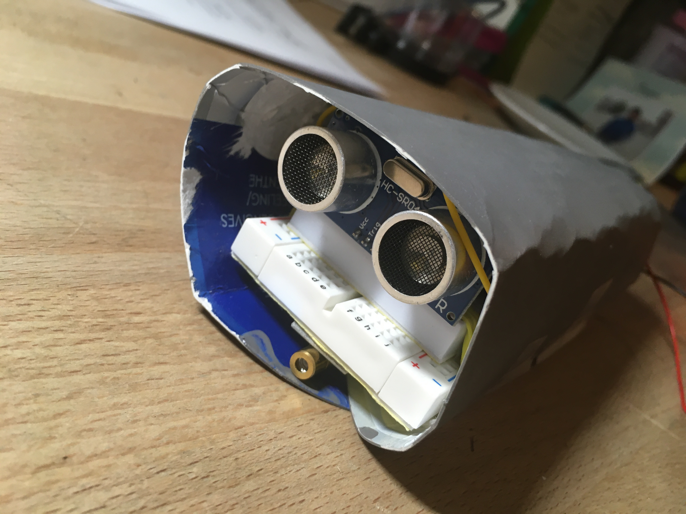 Battery-Powered Ultrasonic Distance Detector for Moving in the Darkness ...