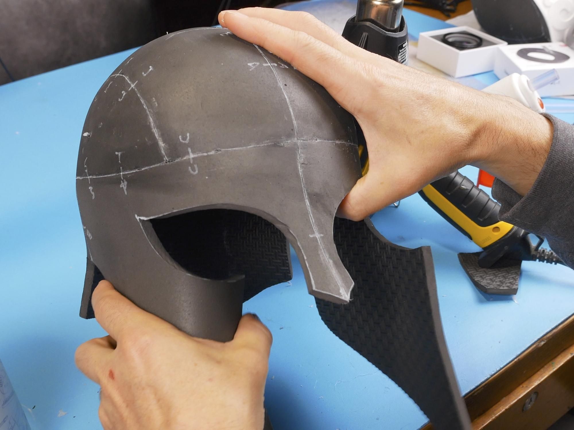 DIY Spartan Helmet Costume From Foam! : 27 Steps (with Pictures ...