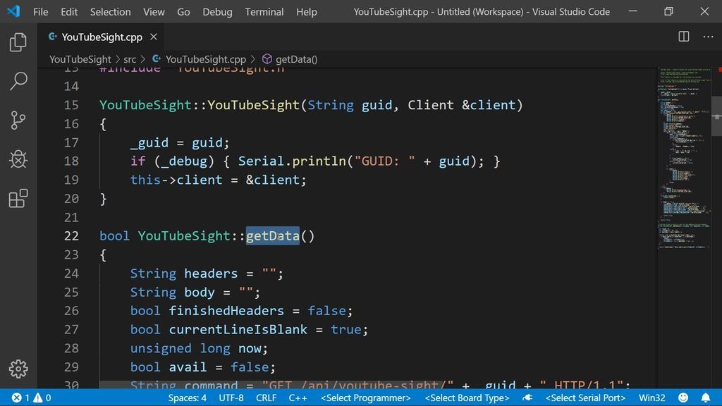 Making an Arduino Library for YouTube Sight: 7 Steps