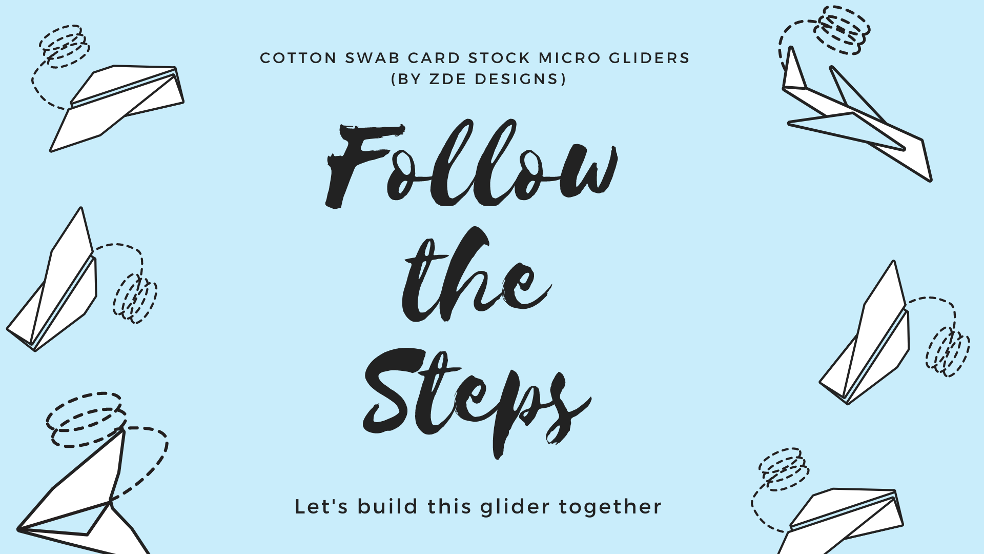 Cotton Swab Card Stock Micro Gliders : 9 Steps (with Pictures ...