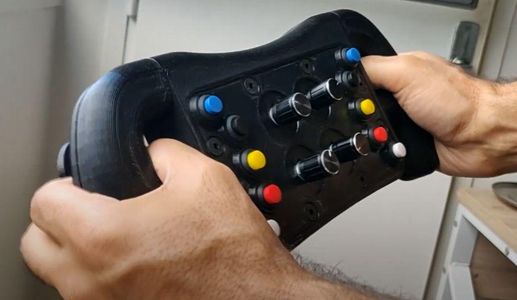 How to Make a 3D Printed DIY Formula Steering Wheel : 8 Steps (with ...