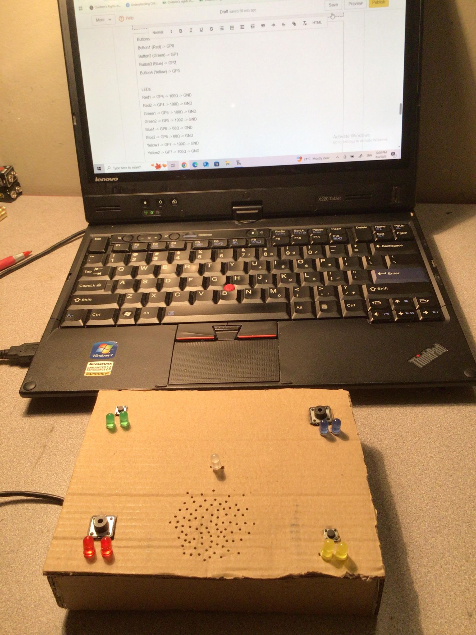 RGBY (Red, Green, Blue, Yellow) a Memory Game : 9 Steps - Instructables