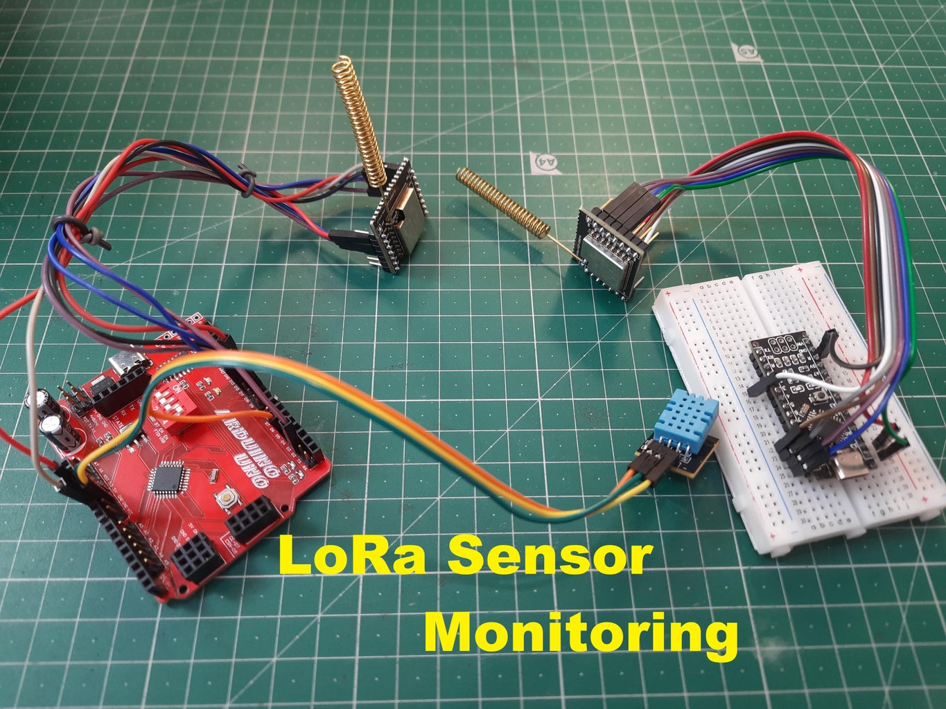 Sensor Monitoring Using Lora And Arduino 9 Steps Instructables