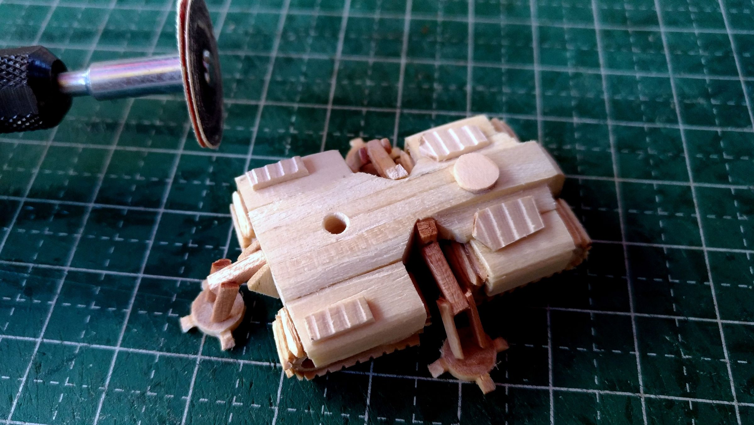 Starcraft 1 Terran Siege Tank Mini Popsicle Stick Model : 5 Steps (with ...