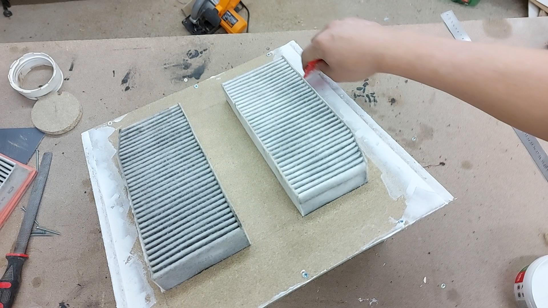 Workshop Air Filter With Old Car Filter : 11 Steps (with Pictures ...