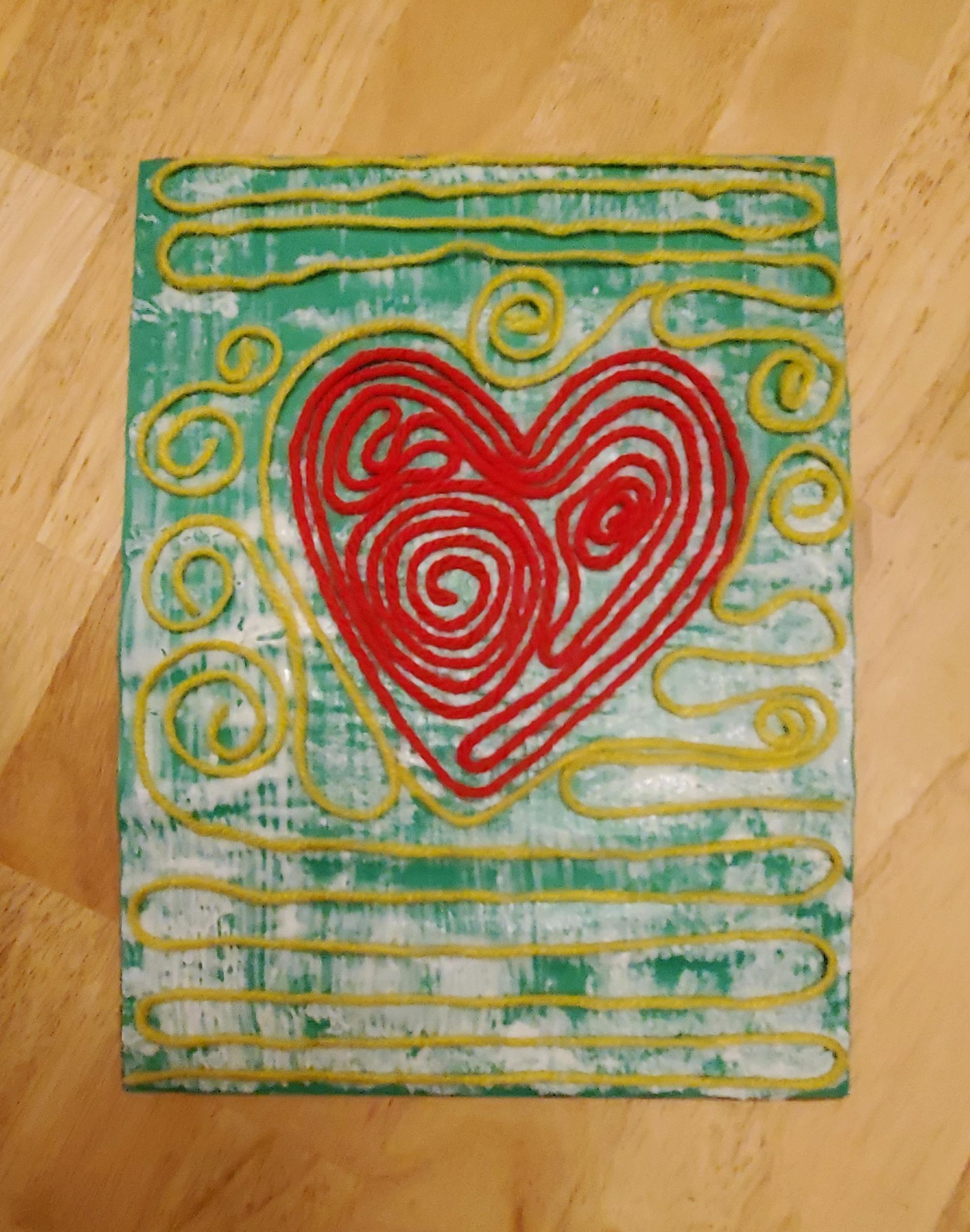 Cardboard, Construction Paper, Yarn Artwork! : 3 Steps (with Pictures ...