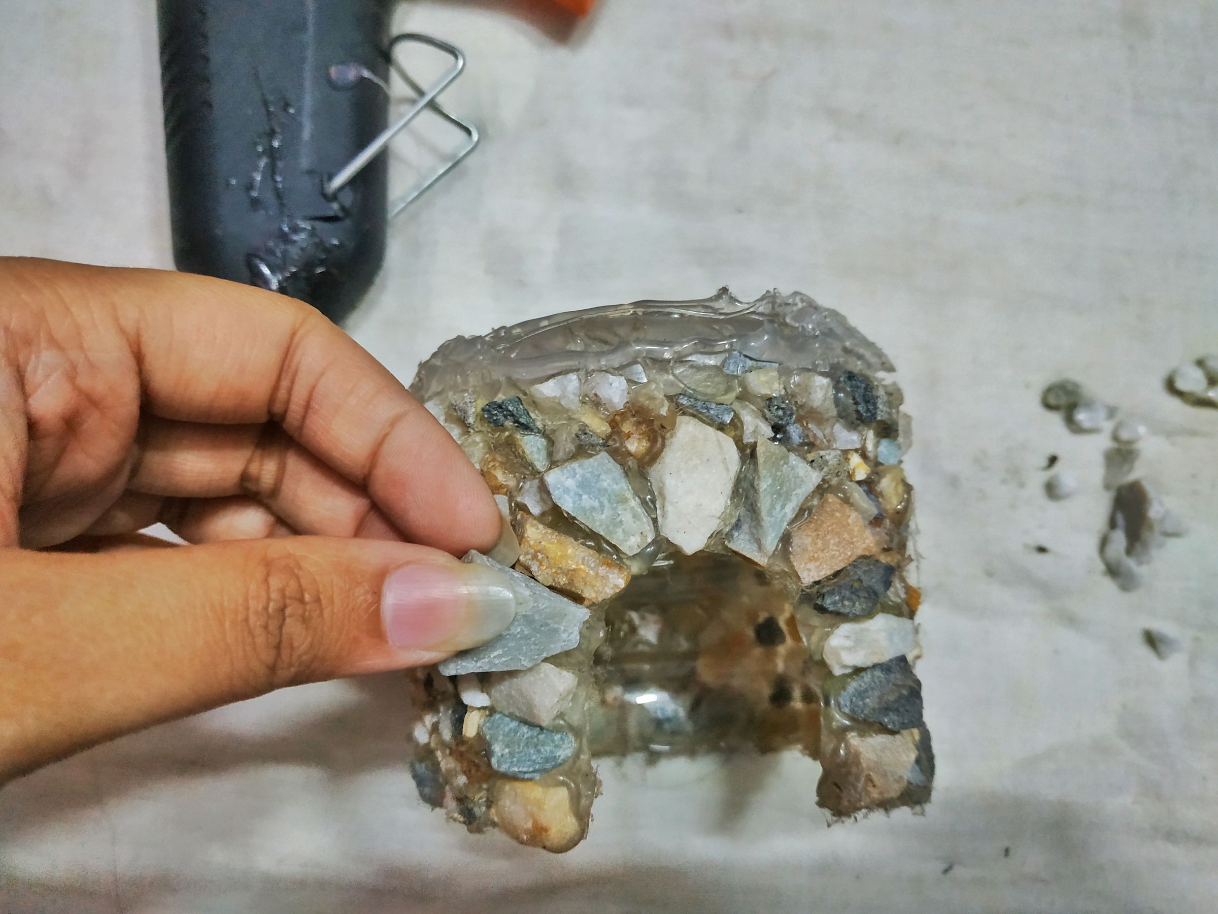 Bottle Scrap and Rocks Made Mini House : 9 Steps - Instructables
