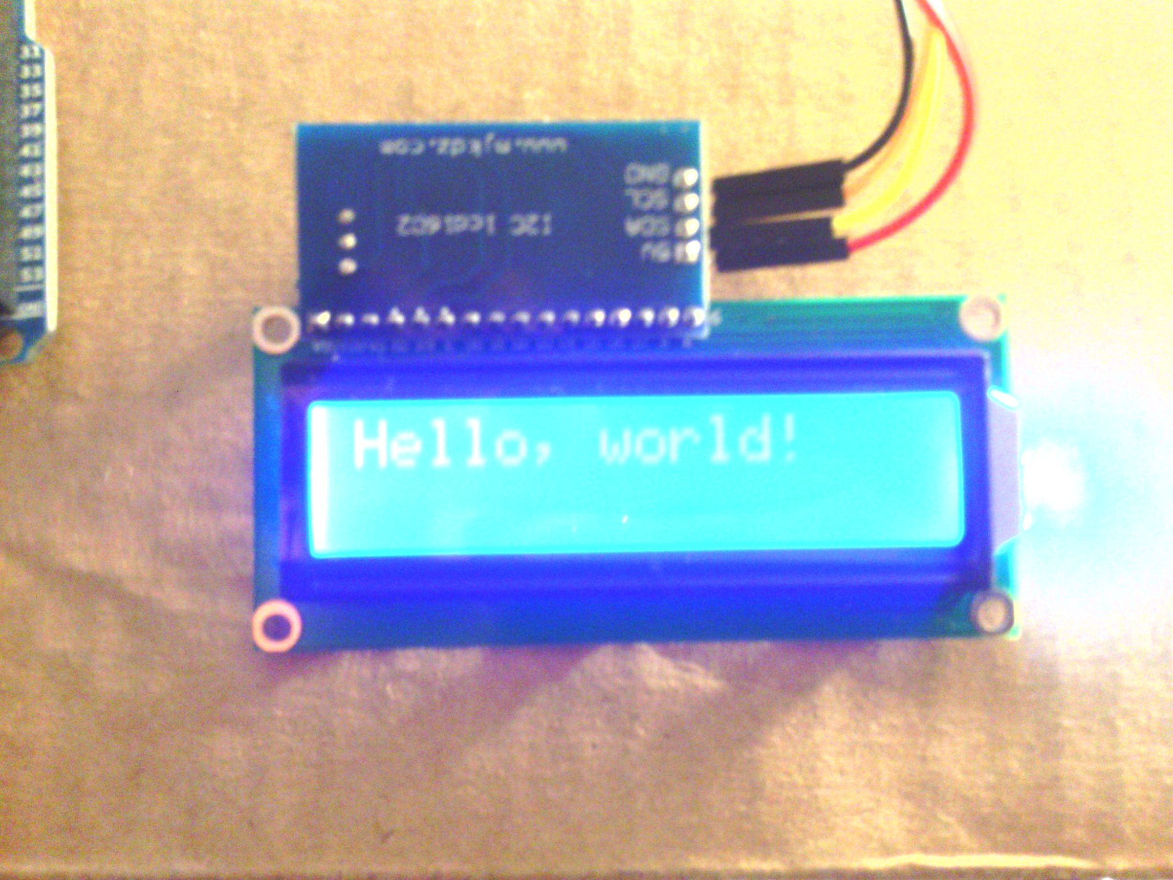 Simple Lcd With I2c Module On Arduino Pobot Remote Wi Fi DHT11