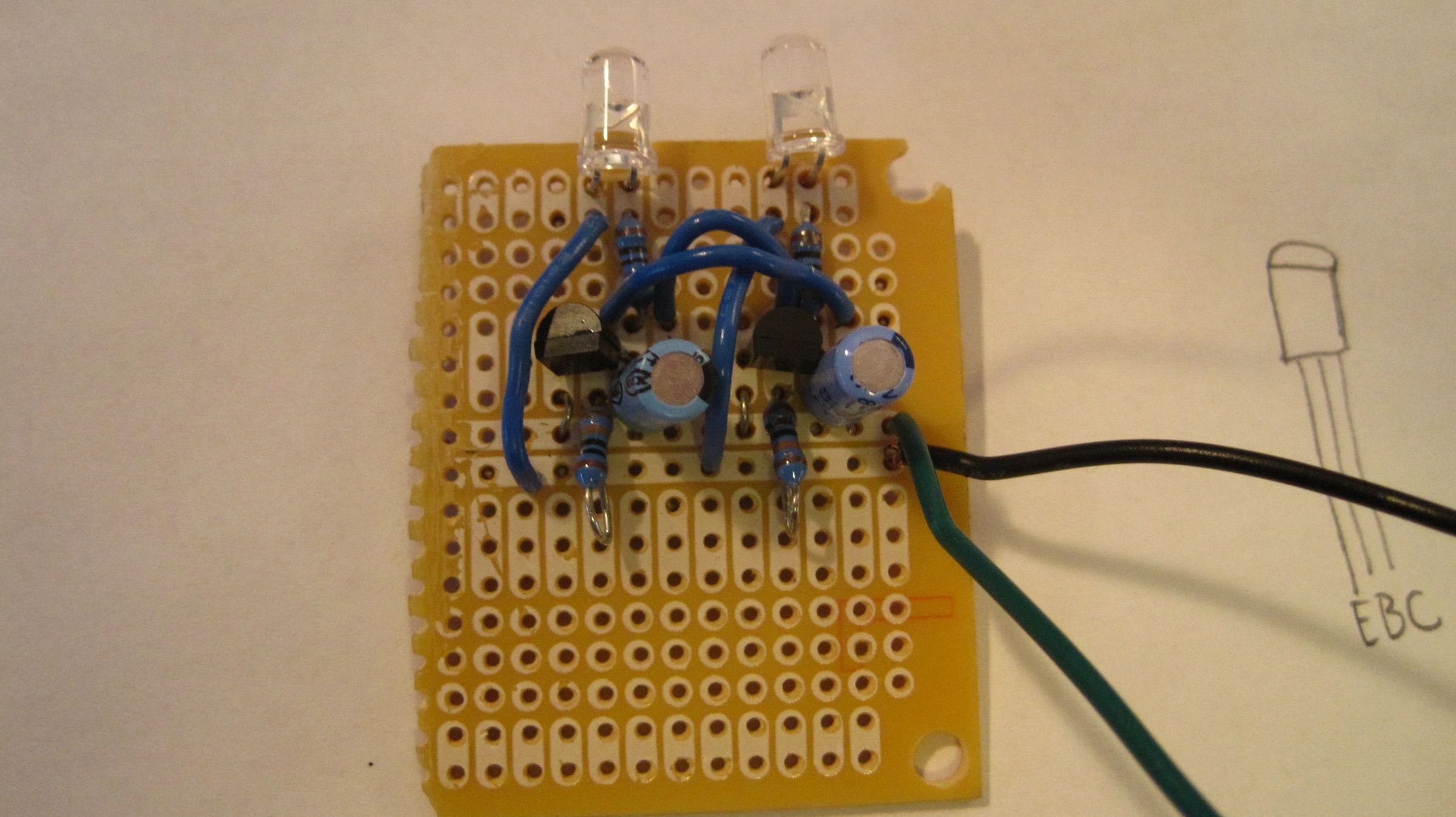 Two Transistor LED Flasher Circuit : 5 Steps - Instructables